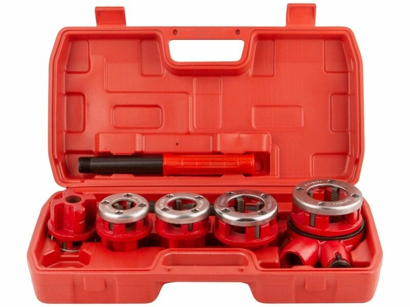 Клуппы трубные, набор 3/8 -1/2 -3/4 -1 -1,1/4 , 5 шт.