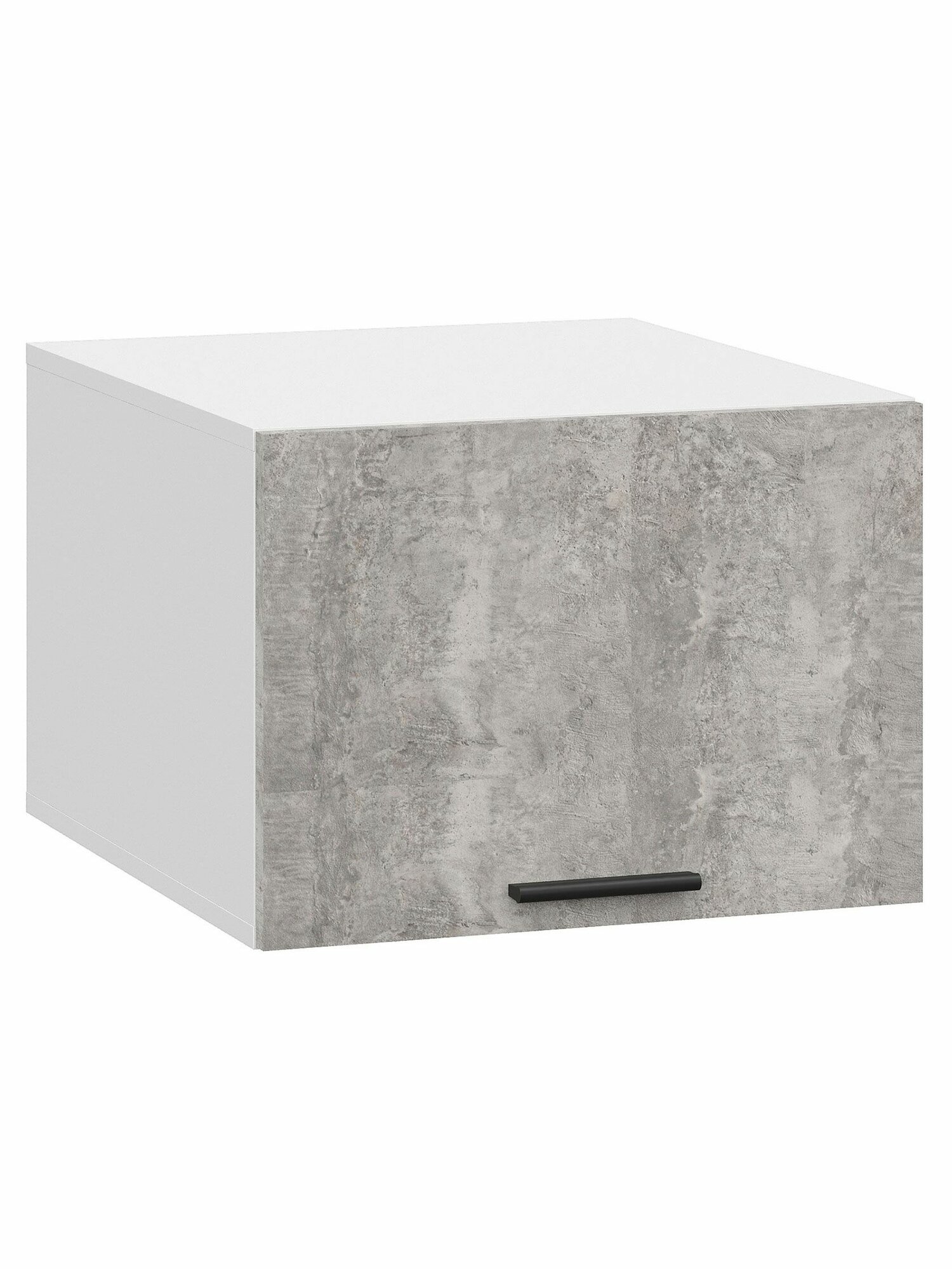 Кухонный модуль навесной, шкаф Урбан, 60х56.2х36 см, Белый / Цемент светлый