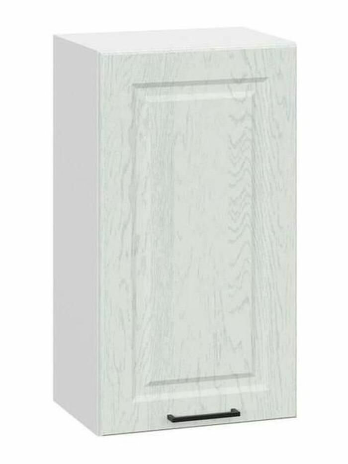 Кухонный модуль навесной, шкаф Шервуд с доводчиками, с полками, 40х29.6х72 см, Белый / Арктик