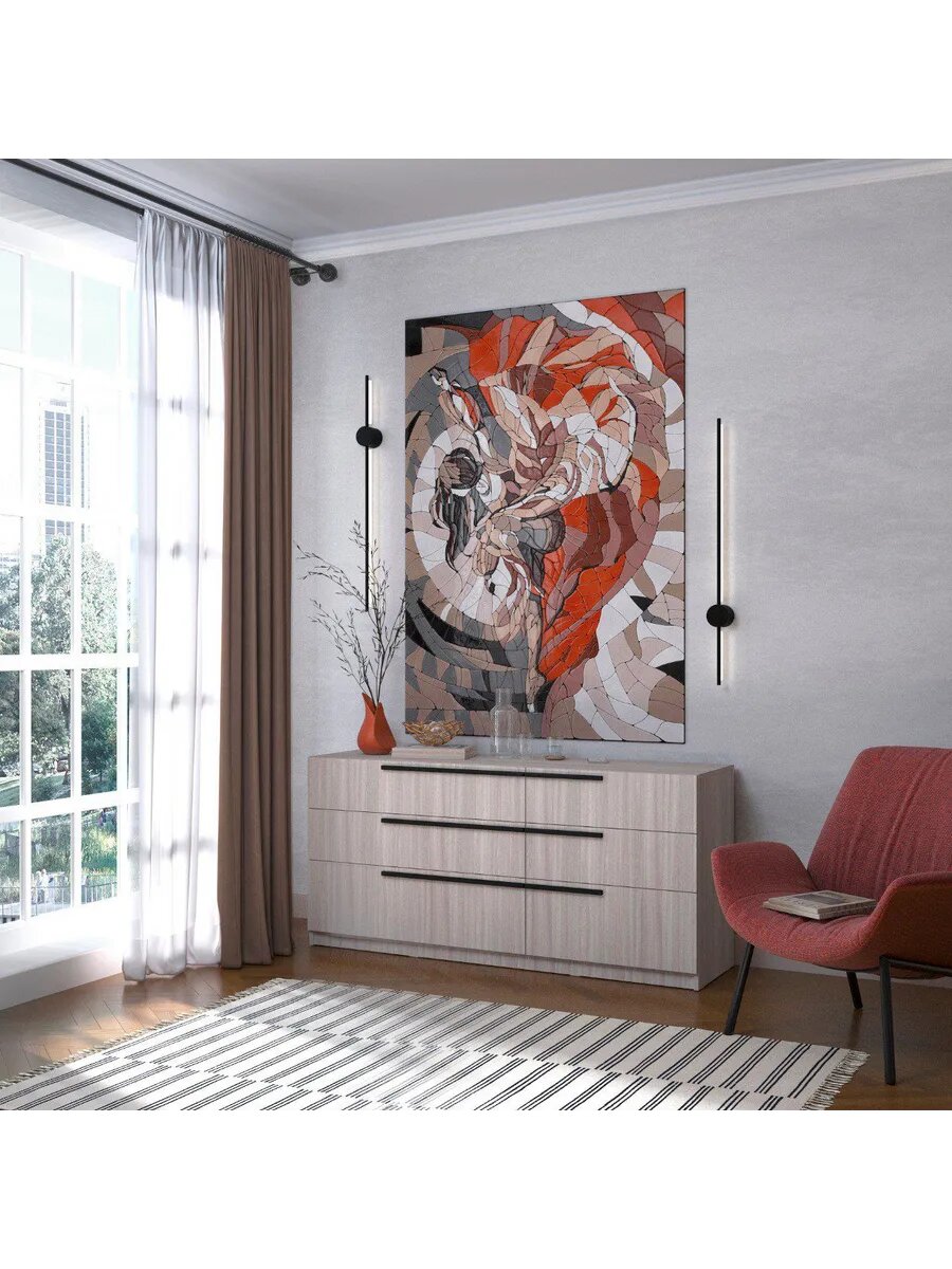 Комод ясень шимо светлый 6 ящиков ширина 160см, шариковые направляющие