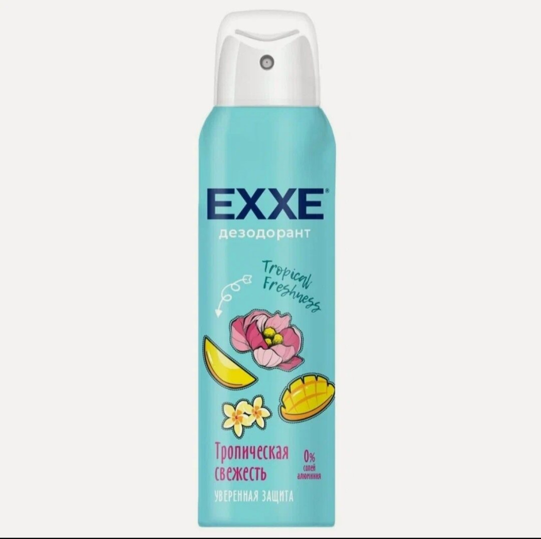 EXXE Дезодорант женский антиперспирант (спрей) Тропическая свежесть Tropical freshness, 150 мл