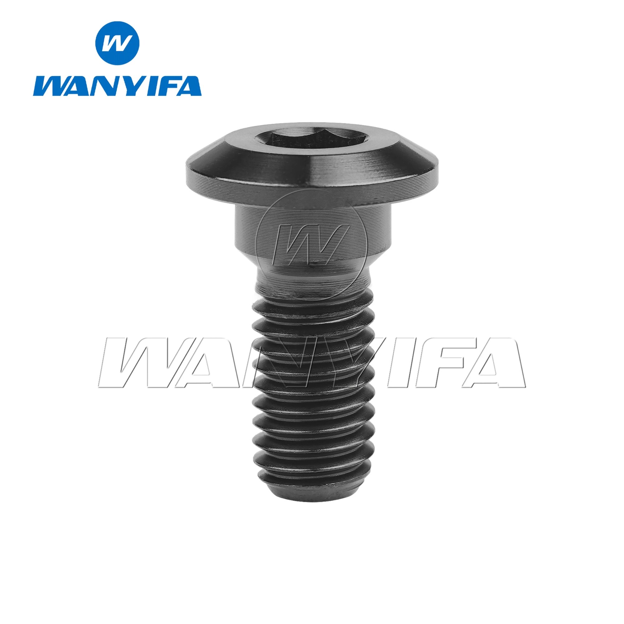 Wanyifa титановые болты M8x20 22 25 30 33 35 40 мм для Suzuki Yamaha Black, 22mm