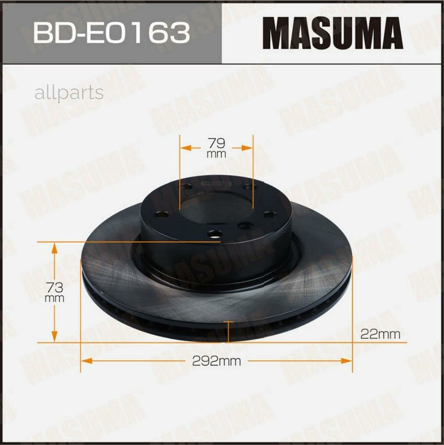 MASUMA BD-E0163 диск тормозной передний!\ BMW E87/E90/E91 2.0/2.0D M47/N42/N46 04>