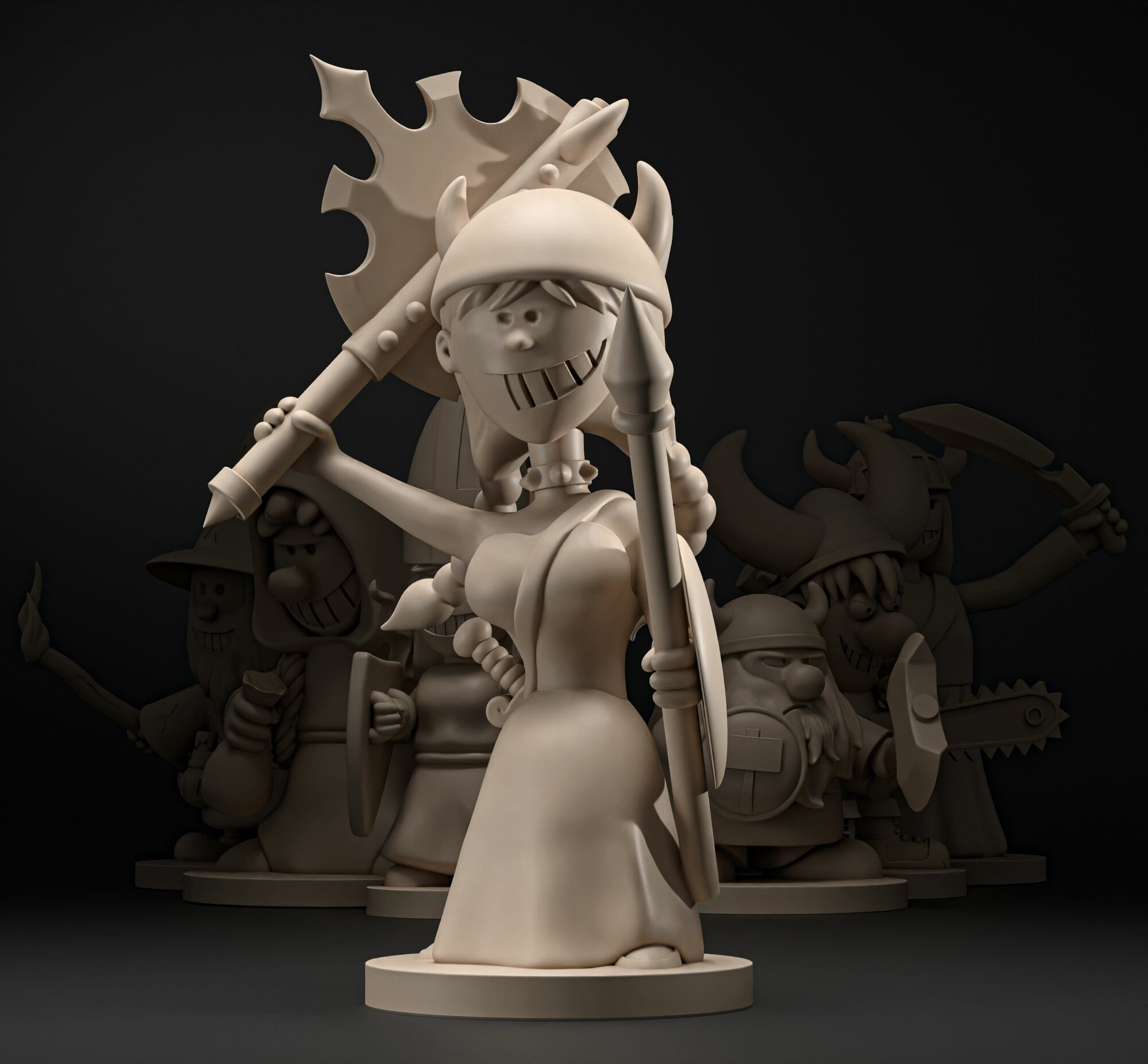 Фигурка Викинг/Viking Манчкин. Без покраски. 10 см