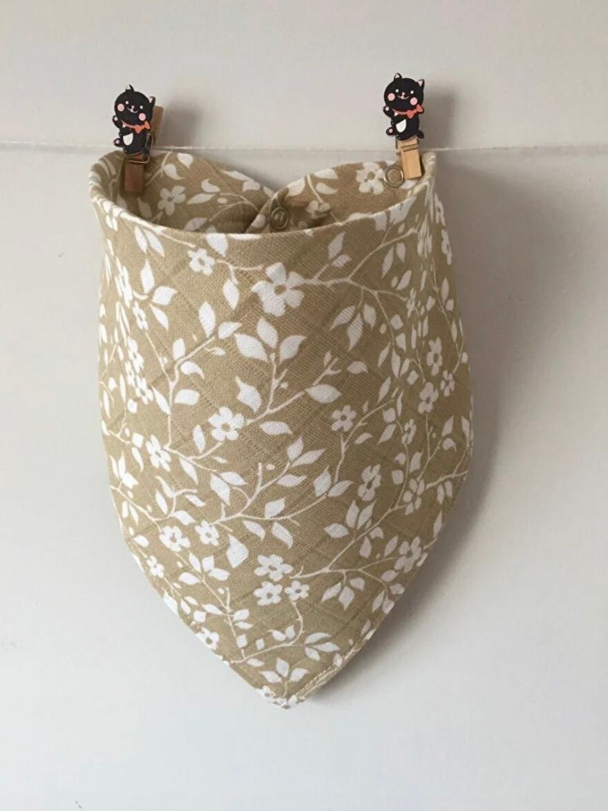 Нагрудник муслиновый, слюнявчик из муслина