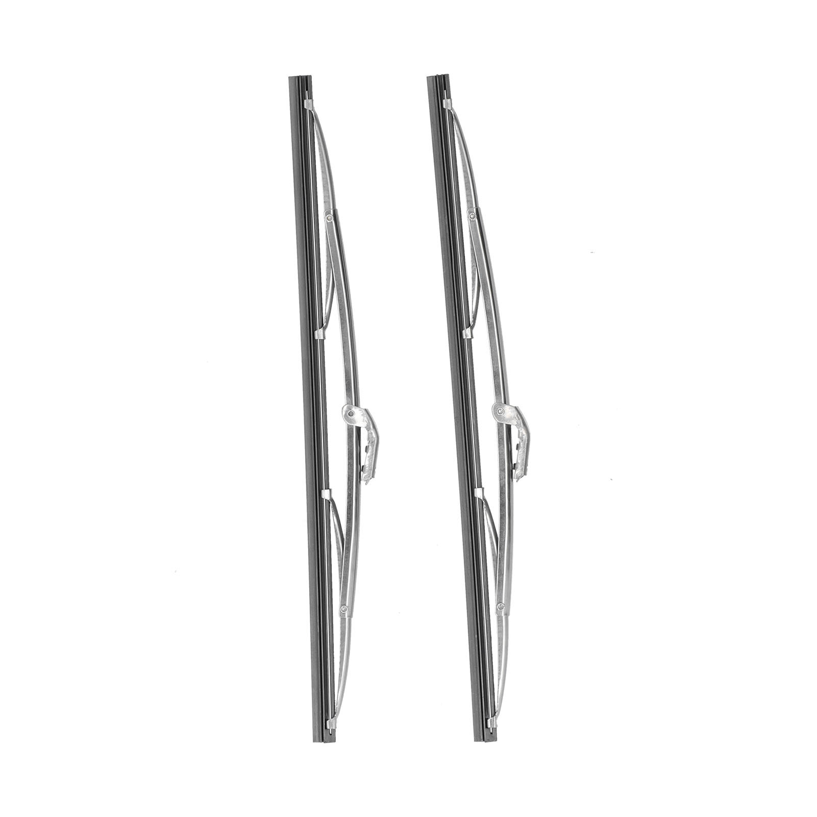 12 дюймов/30,48 см переднего ветрового стекла лопасти стеклоочистителя из нержавеющей стали Полированное серебро Универсальное для автомобиля