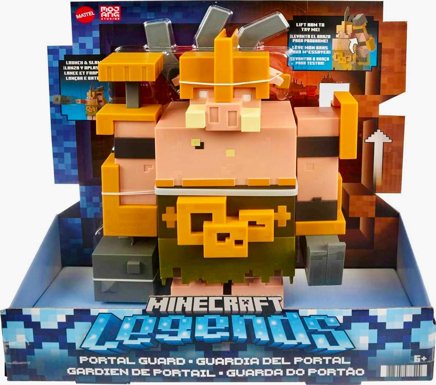 MINECRAFT / Майнкрафт Фигурка Портальный Страж из Legends с двумя функциями атаки