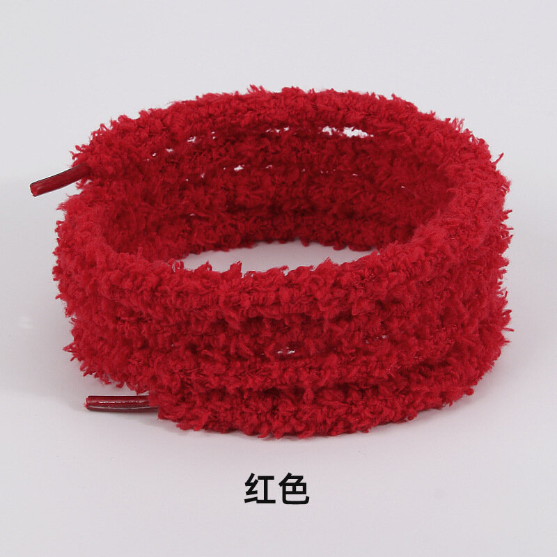 Трансграничные шнурки Nail mark, плюшевые, для обуви, цвет красный