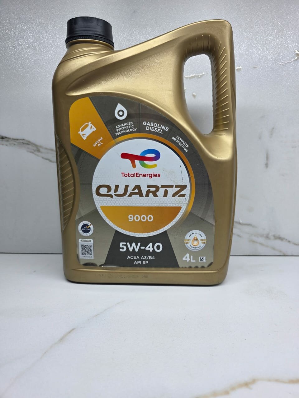 Масло моторное Total QUARTZ 9000 5W-40 синтетическое 4 л, арт. 10220501