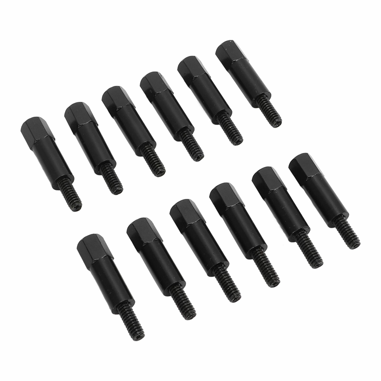 Набор болтов-шестигранников с гайками для крышки клапанов, 12 шт, черный, замена для двигателя Ford SB 260 289 302 351W