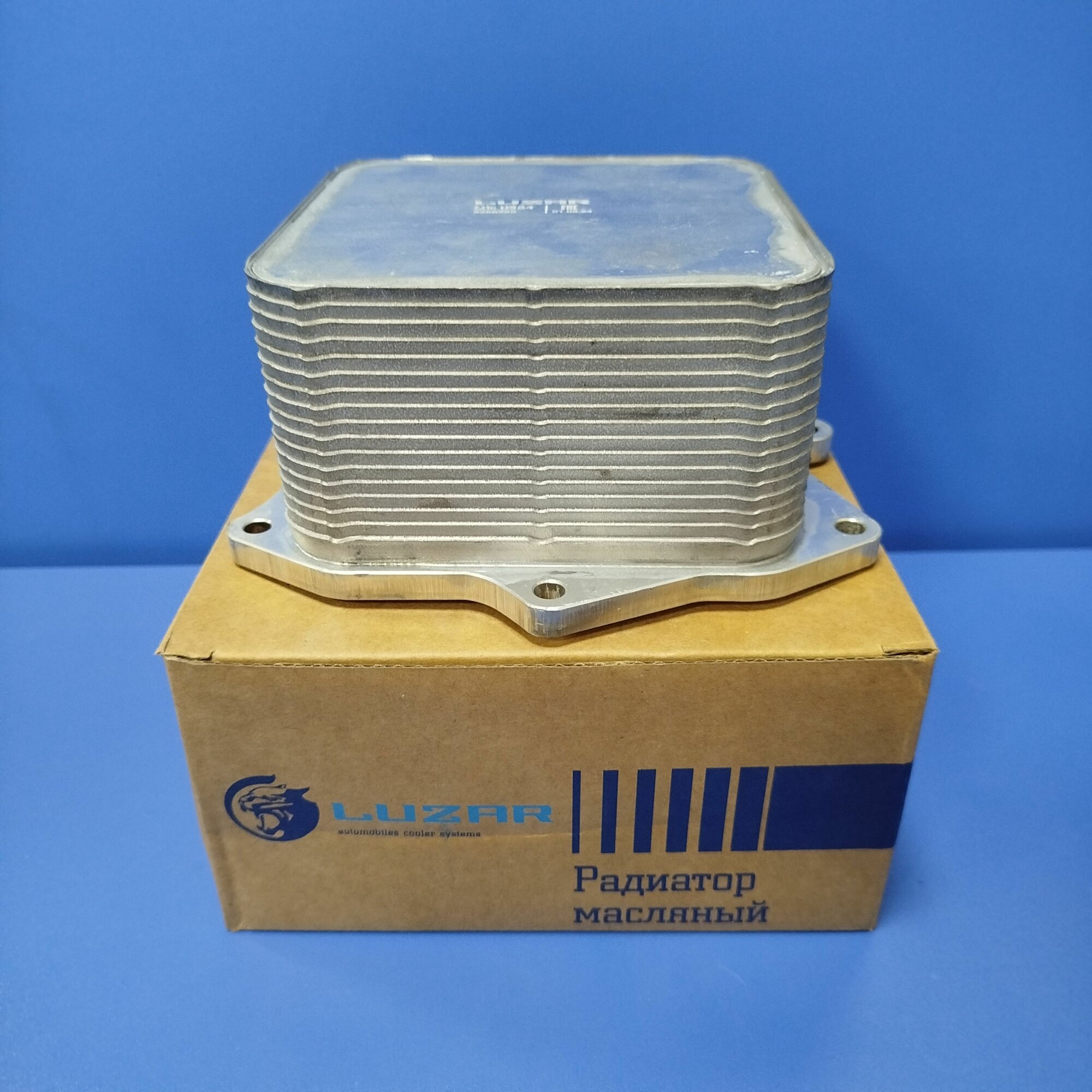 Маслоохладитель (теплообменник) "LUZAR" для автомобилей ГАЗель-Бизнес, Next, Foton дв. Cummins 2,8л