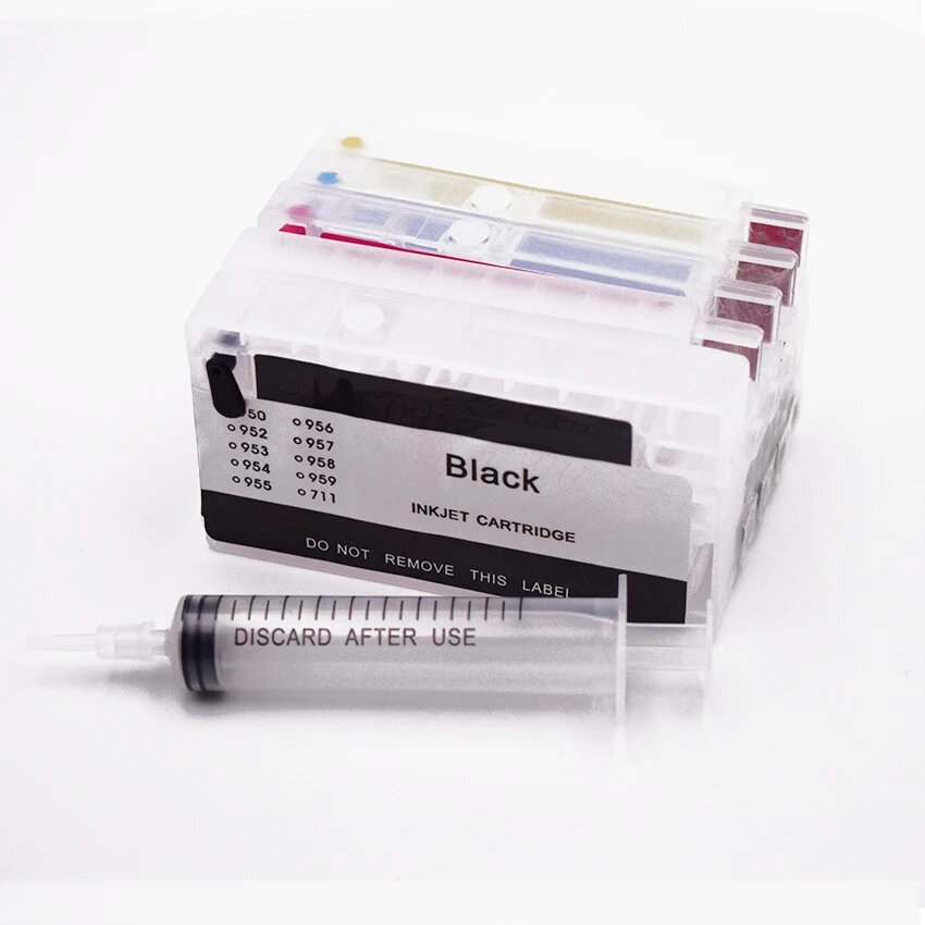 Многоразовый картридж для hp 712 712XL с одноразовым чипом для принтеров HP DesignJet T650 T630 T250 T230 T210