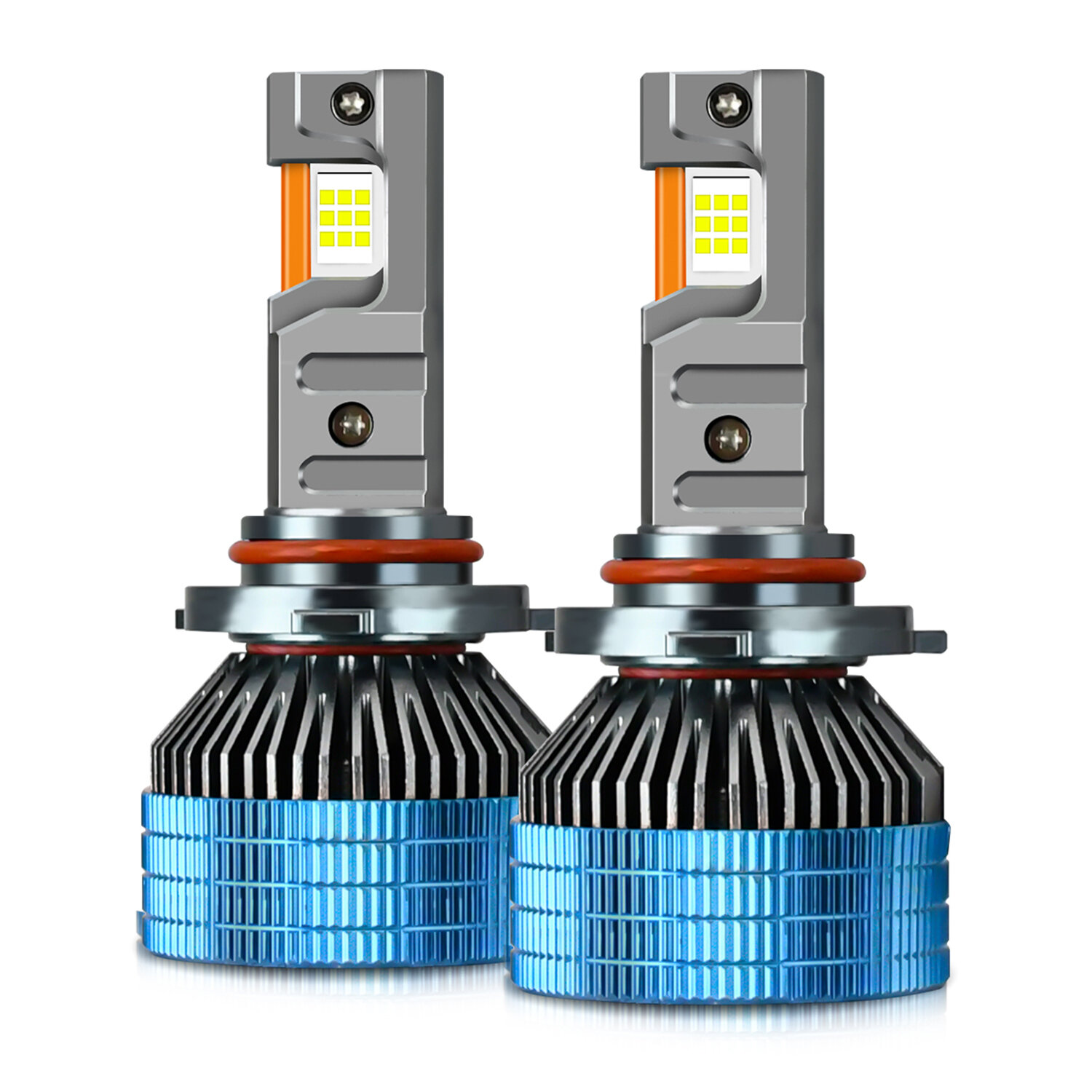 Лампа для фар автомобиля T17 H7 H4 H11 H13 9005 9006 9012 150W LED с тремя медными трубками 20000LM 6000K холодный белый, набор для замены с высокомощным CSP чипом, упаковка из 2 штук