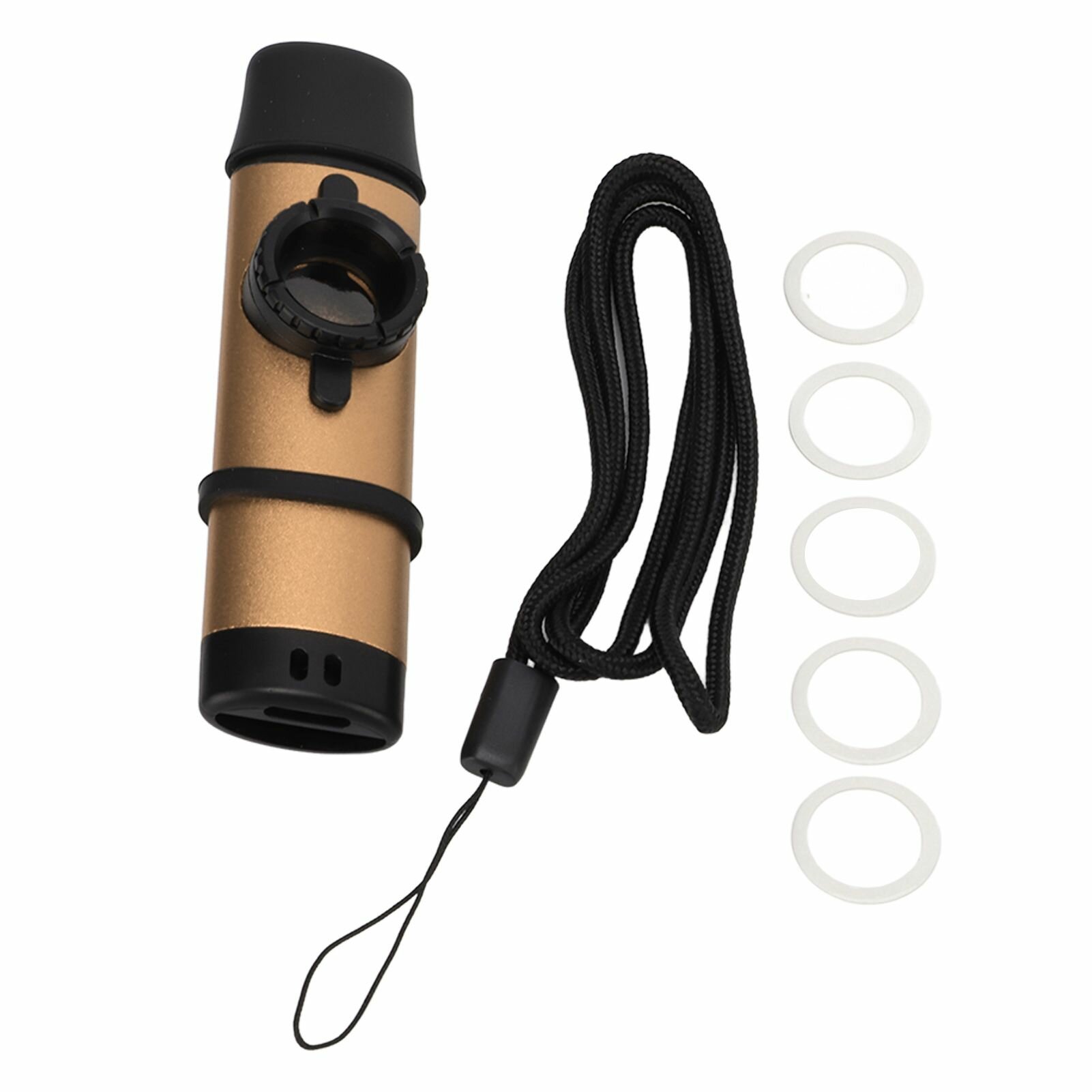 Металлический мундштук из смолы Kazoo, духовой инструмент с регулируемой герметичностью и диафрагмами для флейты, золото