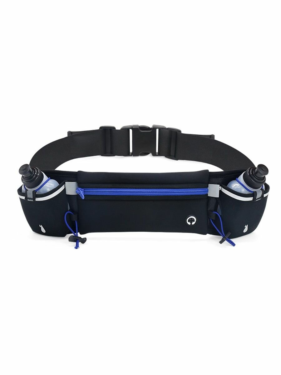 Беговой пояс с 2 бутылками воды, поясной ремень для бега для женщин и мужчин, марафон, бег, велоспорт, скалолазание