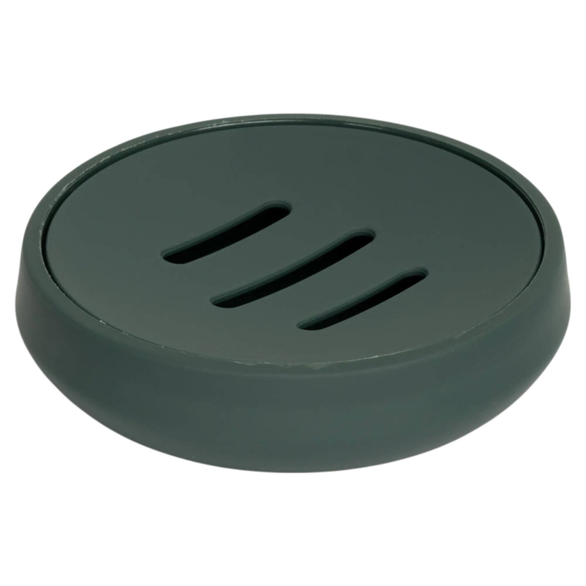 Vidage Багио пластиковая мыльница зеленого цвета для ванной комнаты с компактным дизайном