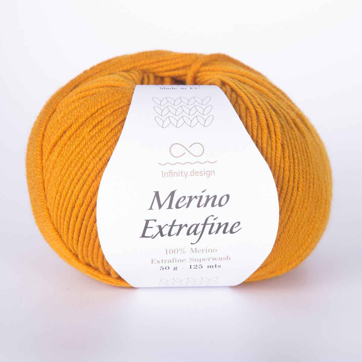 Пряжа для вязания Infinity Design Merino Extrafine (2134 Yellow Sand) 5 мотков