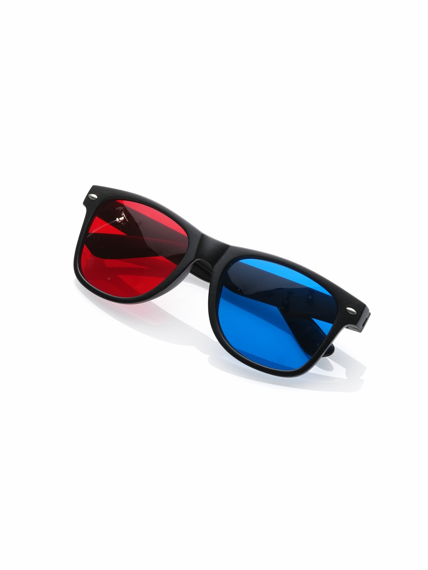 Очки 3D анаглифные пластиковые красно-синие