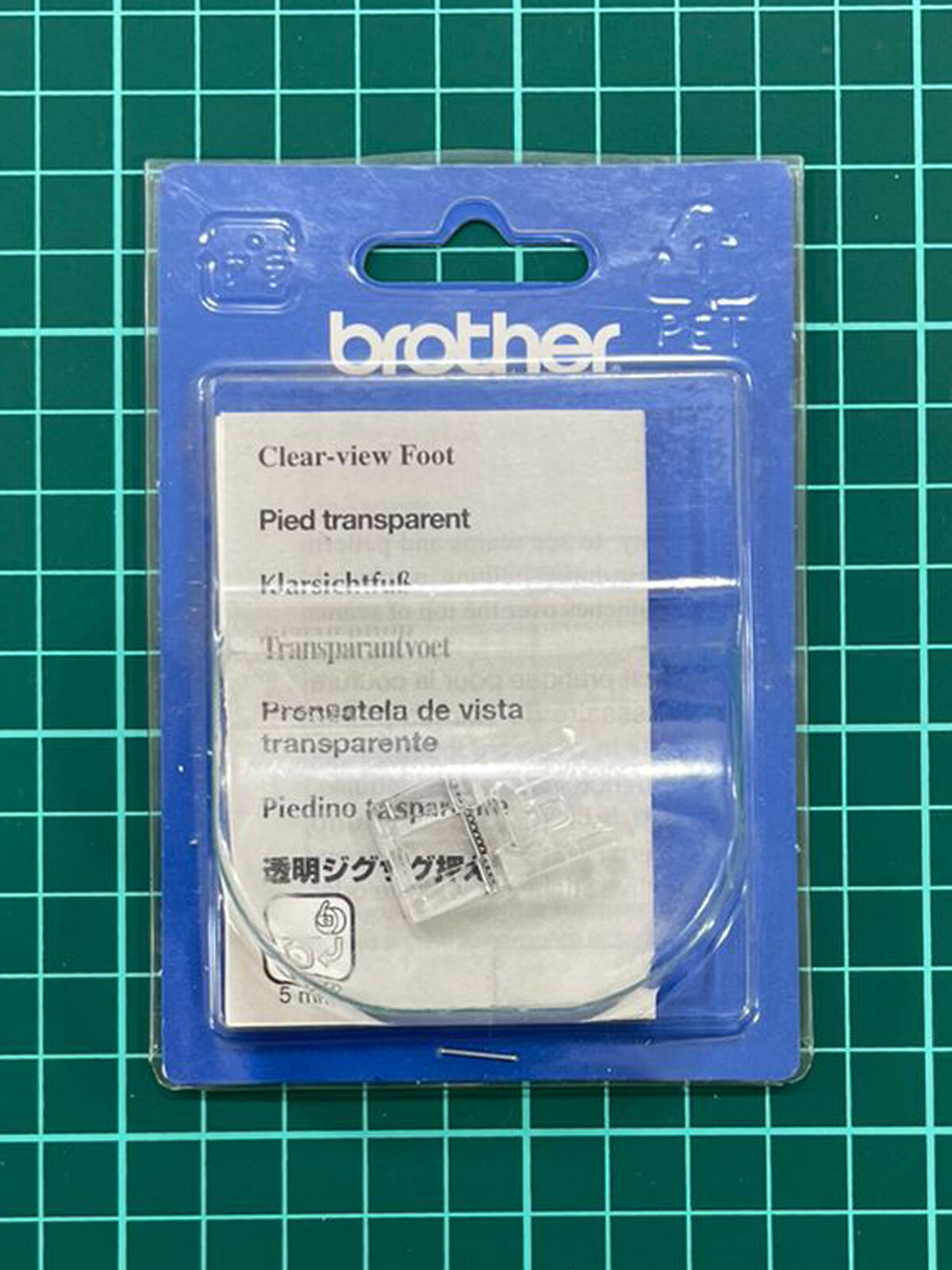 Лапка для швейной машины Brother F022N XC1959002, прозрачная