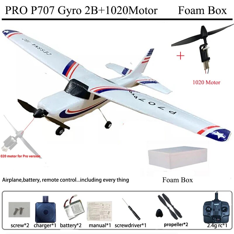 WLTOYS Радиоуправляемый самолет P707G Cessna 182