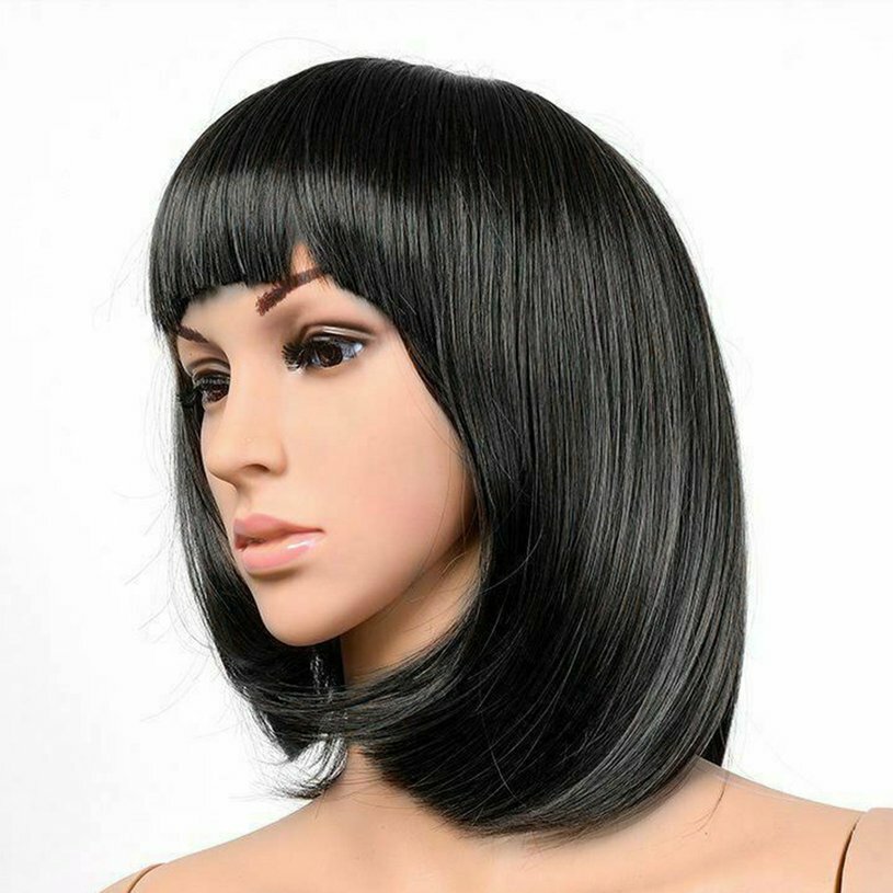 Европейские и американские парики короткие волосы парик бобо ад черный аниме парик высокий рост проволока короткие вьющиеся волосы парик