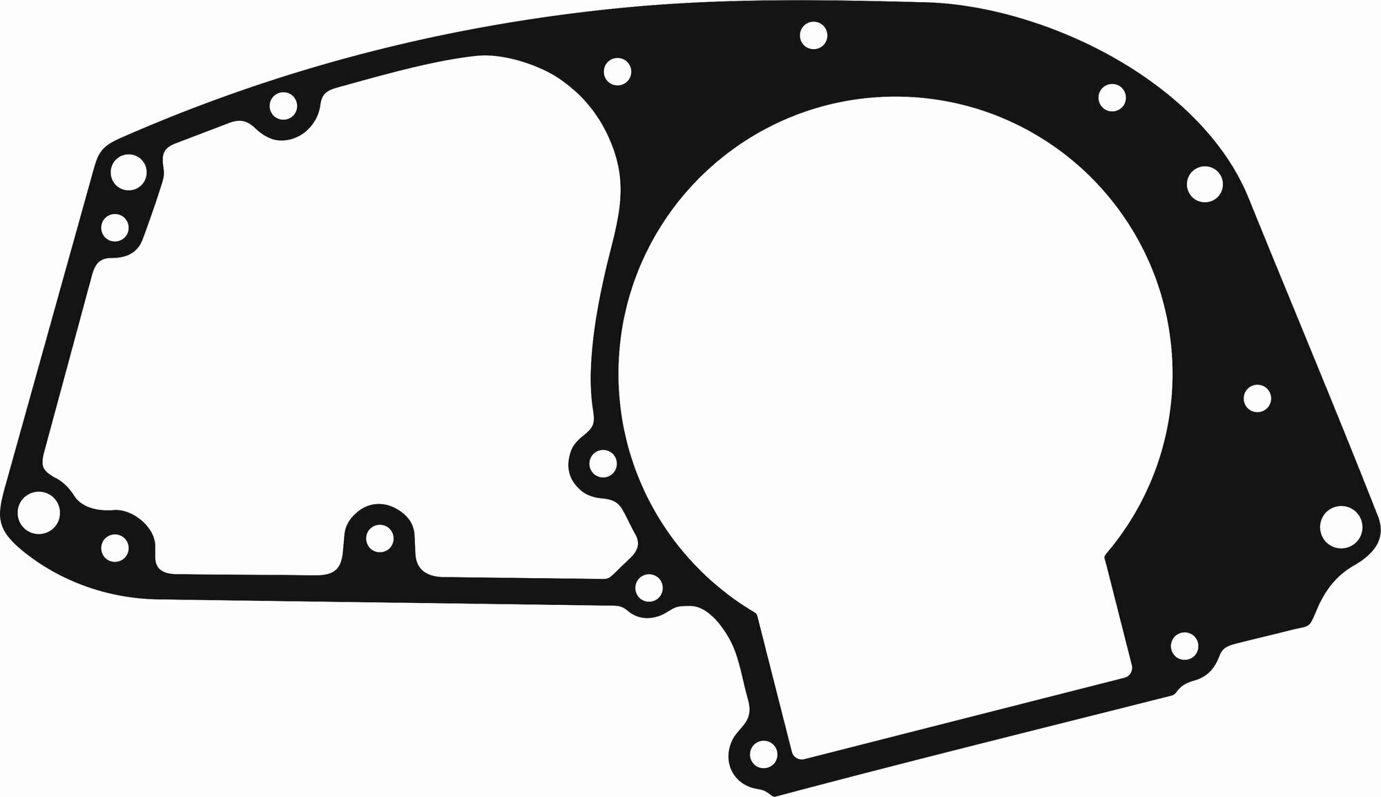 Прокладка картера для мотоциклов Восход 3м01, Сова 200 паронит 0,6