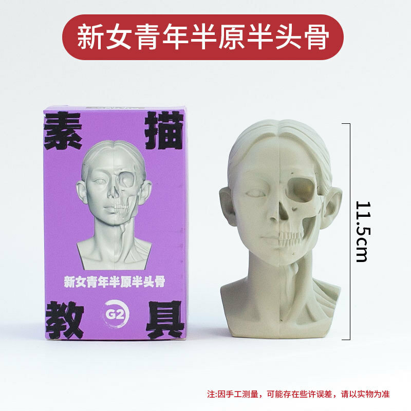 Модель головы Милонга, голова Тэо, гипсовая модель головы, учебное пособие, реалистичная голова, мини-версия, гипсовая модель для эскизов