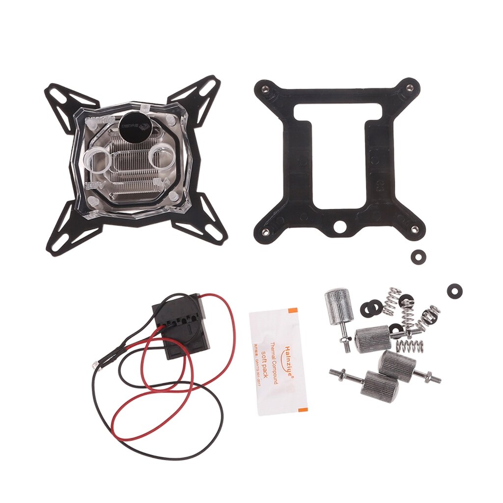 Блок водяного охлаждения компьютера G1 / 4 " Резьбовой Водоблок с Медным основанием И Внутренним каналом