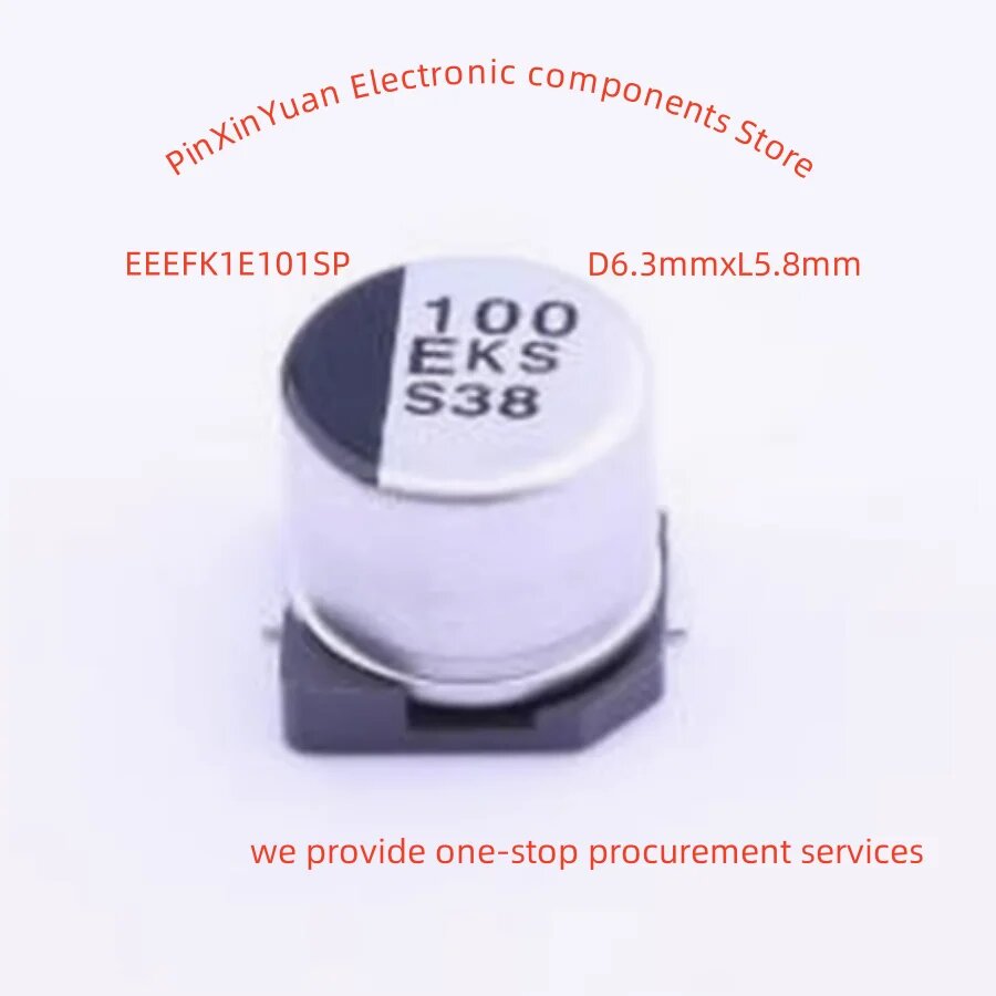 Патч-конденсатор 100 EKS 25 В 100 мкФ EEEFK1E101 EEEFK1E101SP SMD, D6,3 мм x L5,8 мм 100EKS
