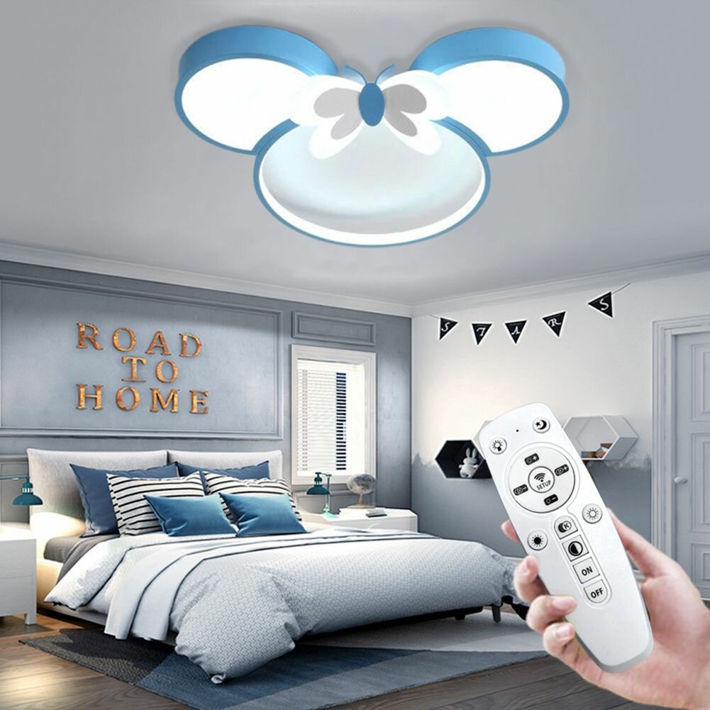 Детский потолочный светильник с регулируемой яркостью, с дистанционным управлением