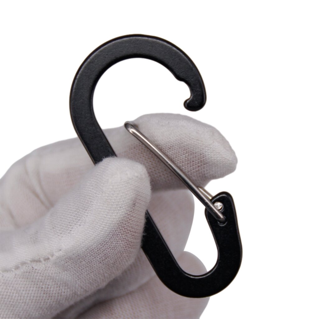 Легкие алюминиевые карабины, набор из 4 штук, маленькие с пружинным крюком