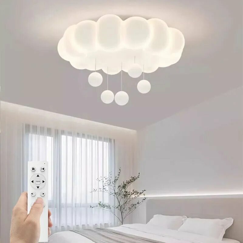 Потолочный светильник "Облака", диммируемый, трёхцветное затемнение, пульт ДУ