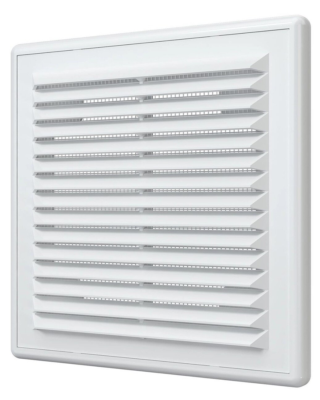 Решетка вентиляционная ЭРА 1515Р с разъемной сеткой, из пластика, белая, размер 150х150мм / строительство и ремонт