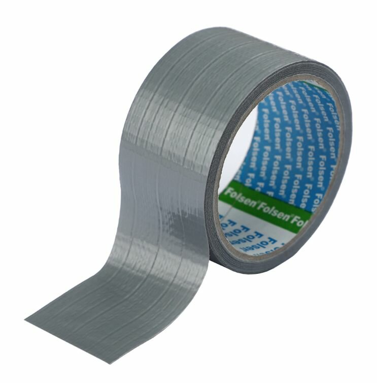 Клейкая лента армированная Folsen EXTRA STRONG 48 мм х 10 м серая