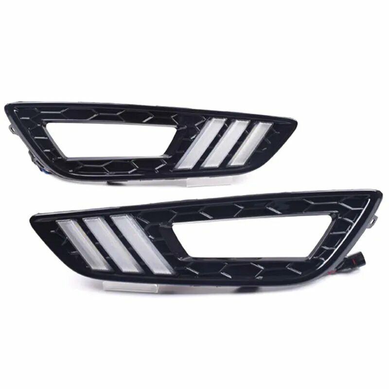 KNOW EASY-Автомобильные дневные ходовые огни DRL светодиодные указатели поворота 12 В противотуманные фары для Ford Focus 3 2015 2016 2017