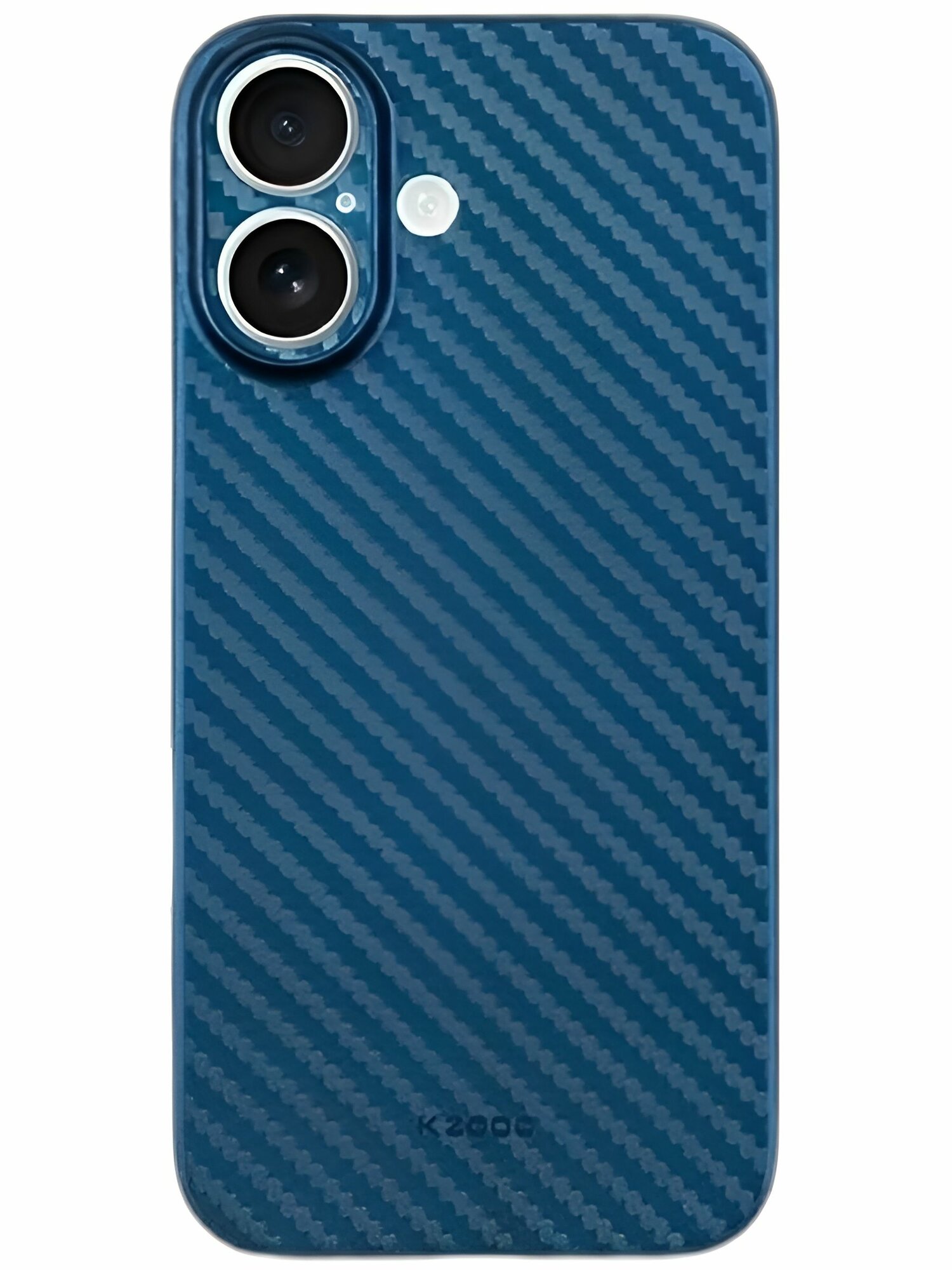 Чехол на iPhone 16, Air Carbon ультратонкий пластик, синий