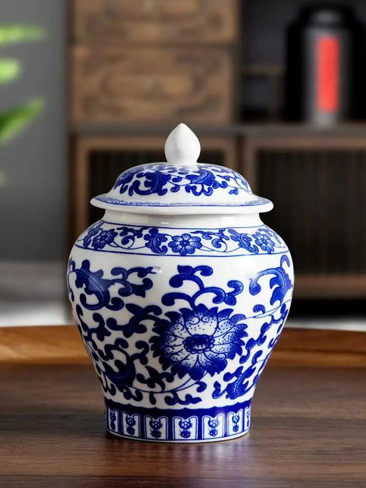 Синий и белый фарфоровый чайник, D