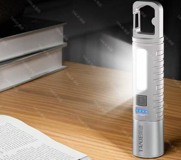 Фонарь аккумуляторный ручной Dark Green. Мощный фонарь светодиодный. Туристический, тактический, кемпинговый, для рыбалки, охоты.8