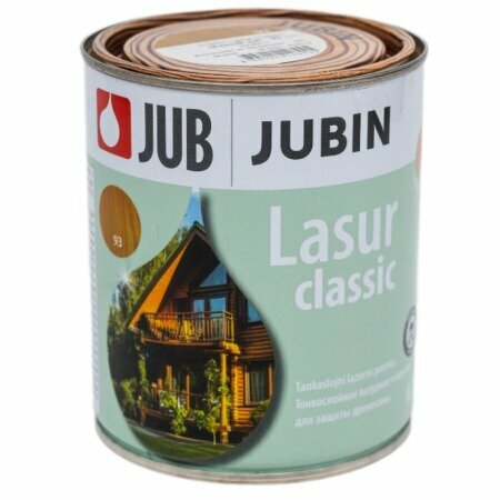 Лазурная пропитка JUB LASUR CLASSIC для защиты древесины №12 бесцветный 0,75л