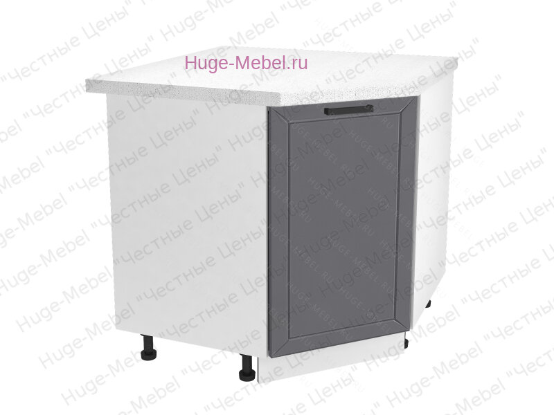 Шкаф кухонный угловой нижний 850 Альфа (вулкан) Huge Mebel. Ширина 850 Высота 840. Модули кухонные нижние