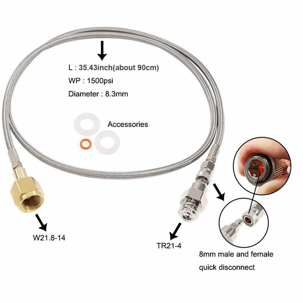 Переходный Шланг Высокого Давления для Перекачки воды Blue Home Carbonators W21.8-14