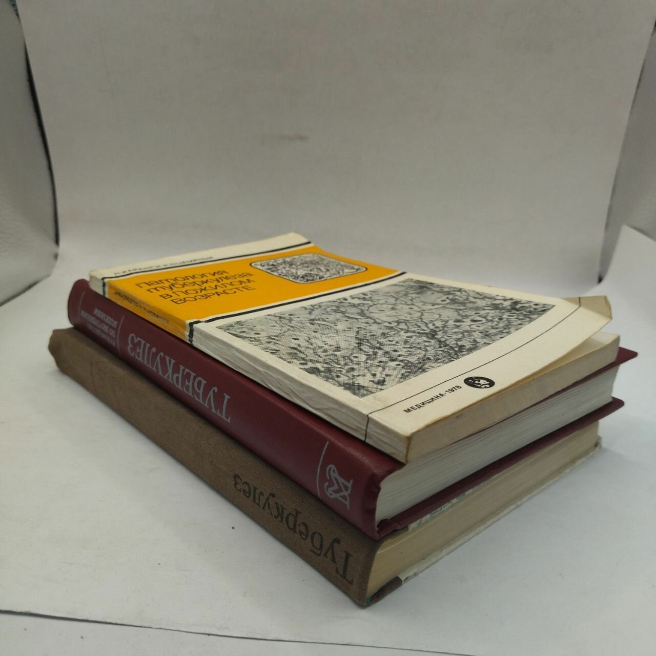 Набор из трёх книг про туберкулез: Руководство по болезням 1996г./Учебная литература для студентов мед. институтов 1981г/Патология в пожилом возрасте 1978г