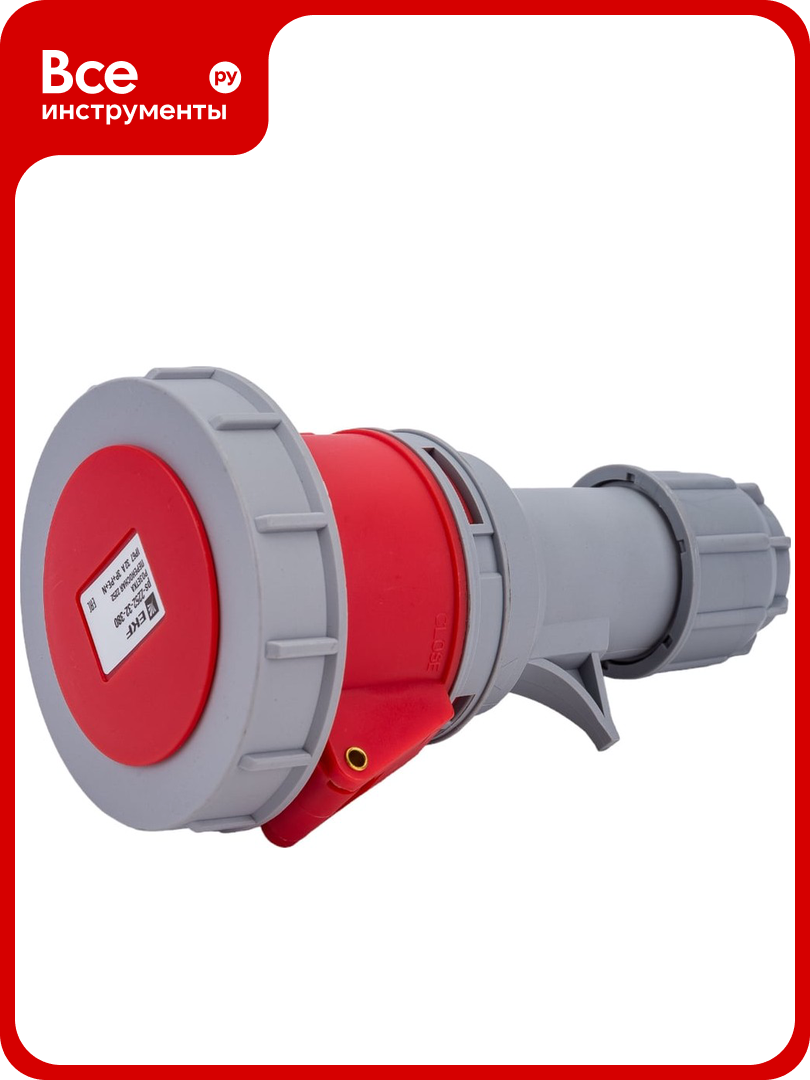 Переносная розетка EKF 2252 3Р+РЕ+N 32А 380В IP67 PROxima, кабельная установка, пластиковый корпус с заземлением