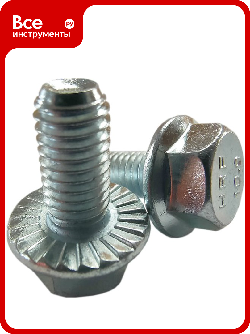 Болт с фланцем ZAMETAL 8x20 пр. 10.9, DIN 6921, оц, с насеч. 280 шт ZA082631