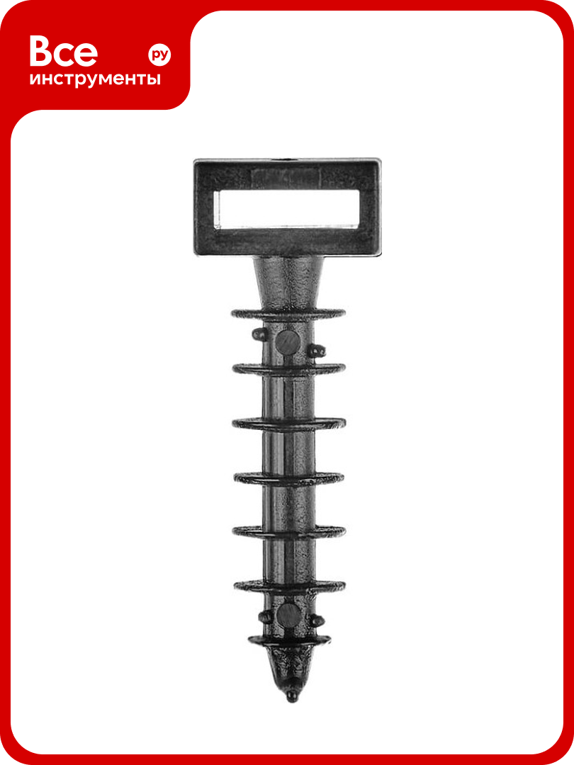 Дюбель под хомут-стяжку Зубр ДХС, 8 x 45 мм, 100 шт, нейлоновый, 30910-08, 8 x 45 мм