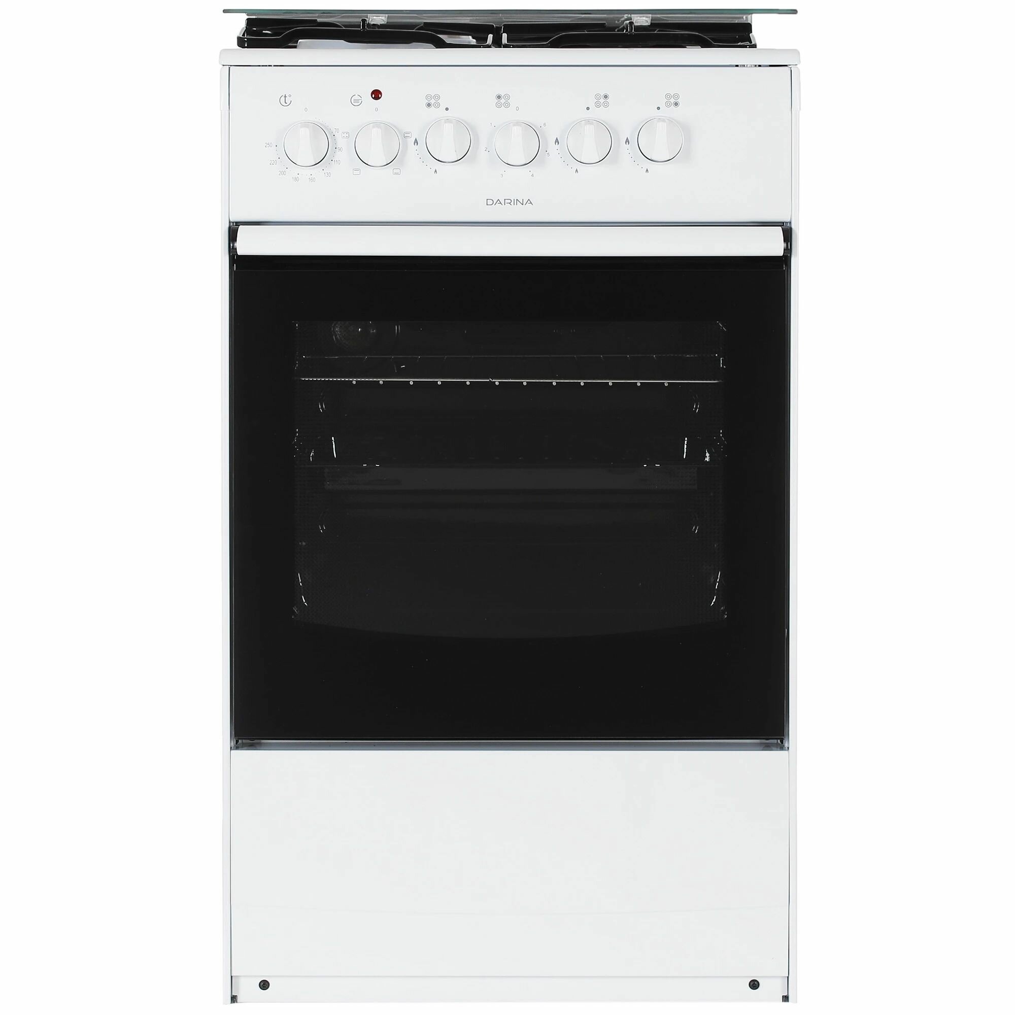 Плита DARINA "1 B 3321", комбинированная, 50х56х85 см, 4 конфорки, белая