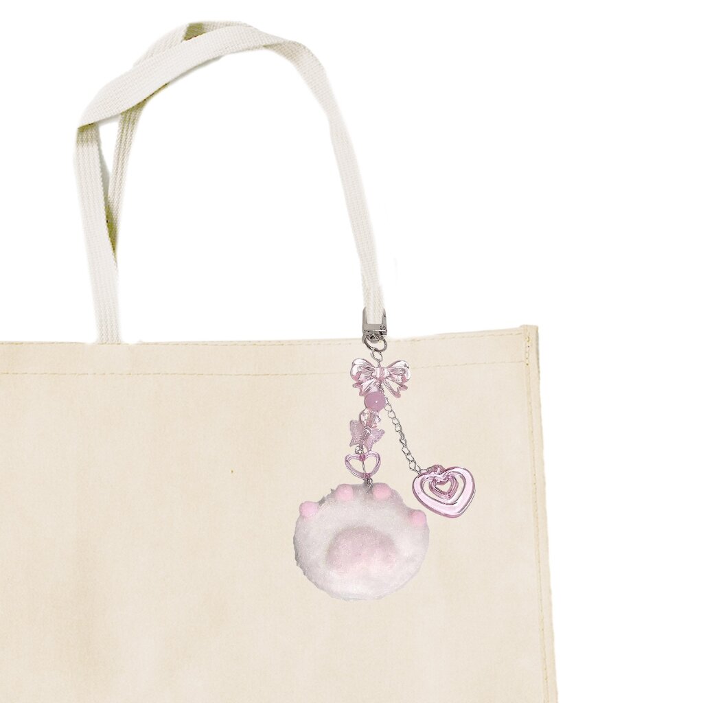 Милый брелок-подвеска в виде плюшевого сердечка с когтями, аксессуар для переносной сумки, украшение для ключей. Идеальный подарок для женщин и девушек.