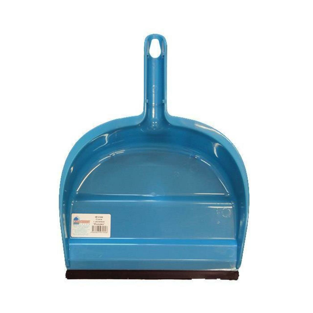 Совок для мусора с резинко, пластик