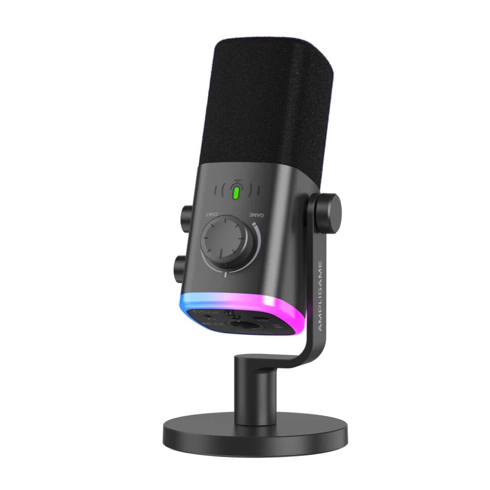 Микрофон Fifine AM9, проводной, настольный, USB Type-C, XLR, черный