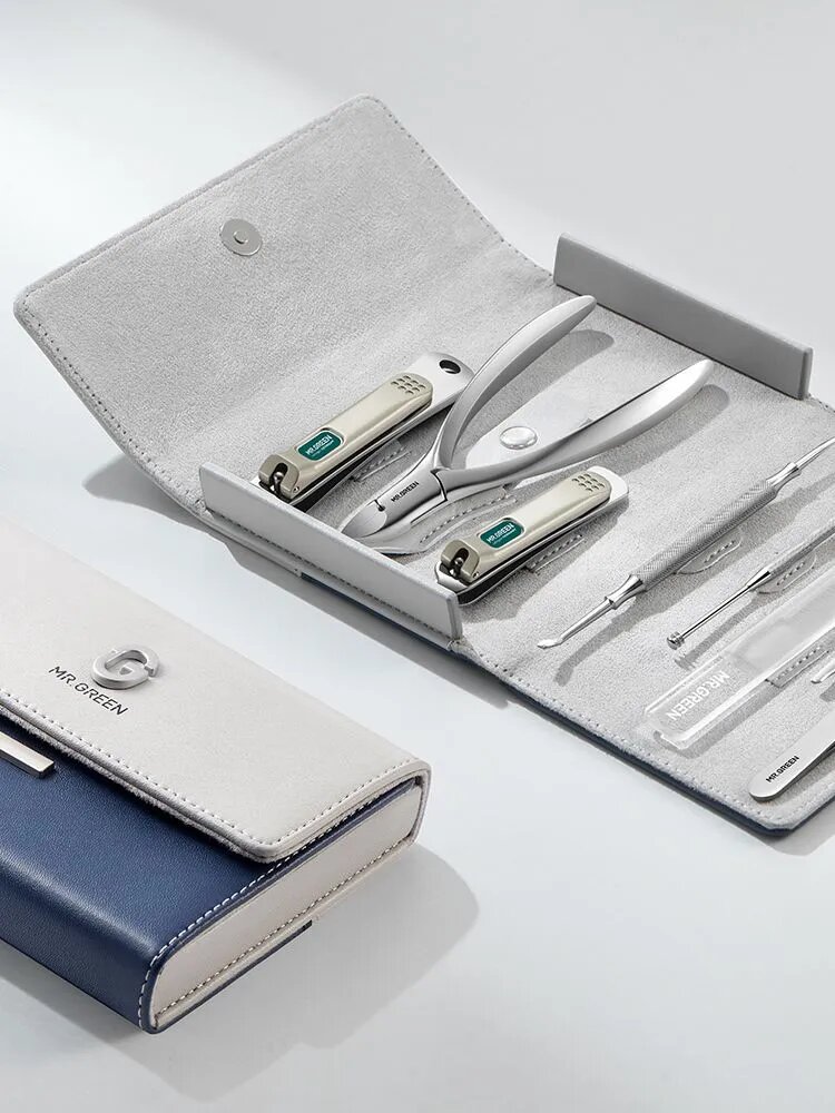 Маникюрный набор Mr.Green, 8 предметов, в футляре из экокожи